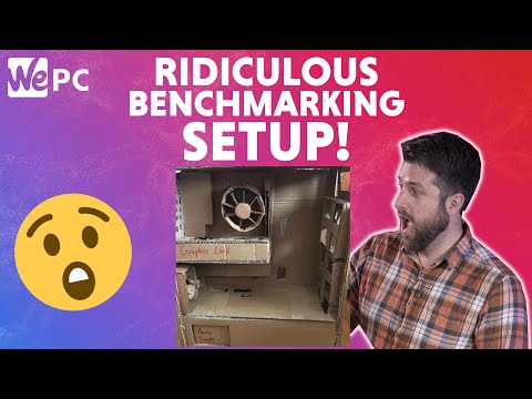 Our RIDICULOUS PC Benchmarking setup! | Benchmark #Shorts