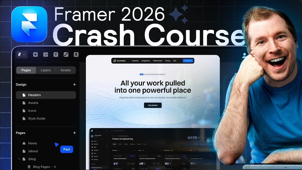 Framer Full Crash Course 2026 for Beginners