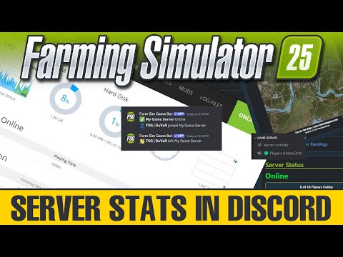 How to get server stats in your discord - FSG Bot Tutorial