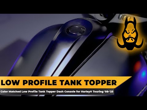 HOGWORKZ® Low Profile Tank Topper™ Dash Console for Harley-Davidson® Touring '08-'25