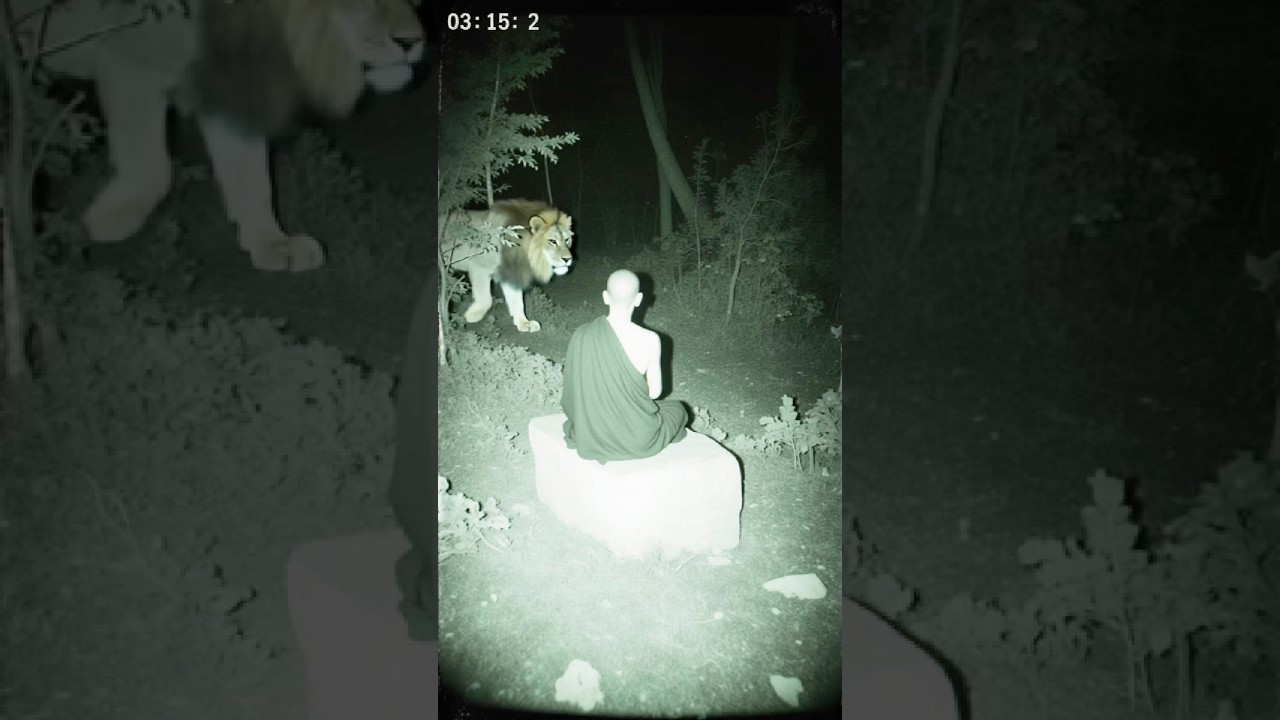 The True Power of Meditation – Even a Lion Bows #monk #meditation
