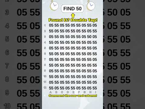 Brain Teaser: Spot the Number #brainteaser #brainteasers