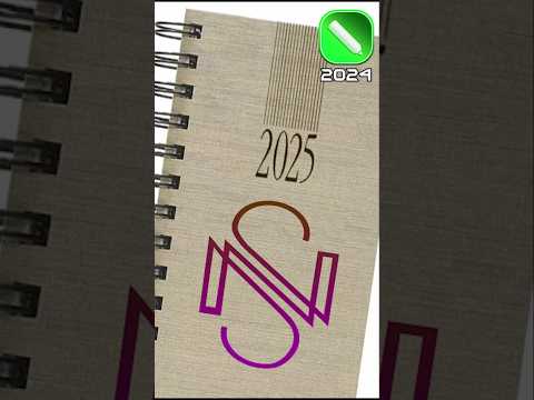 How to Make 3d letter S+N logo Design 2025 🔥 #short #logodesign #viralshort #shortsfeed