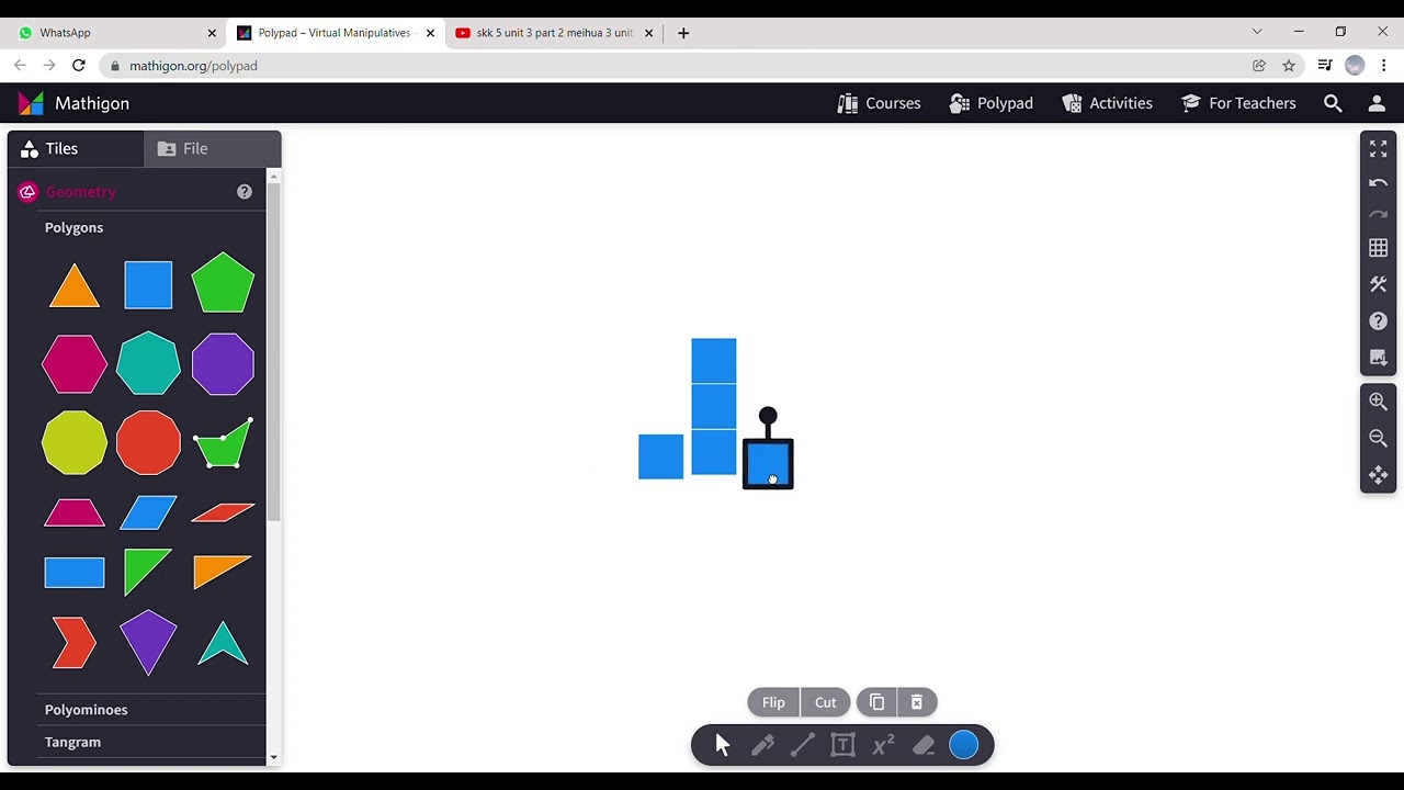 CARA MENGGUNAKAN Polypad – Virtual Manipulatives