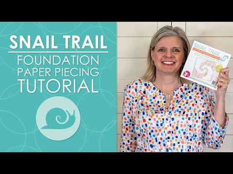 How to Make a Snail Trail Block with Foundation Paper - Quilting with Fat Quarter Shop