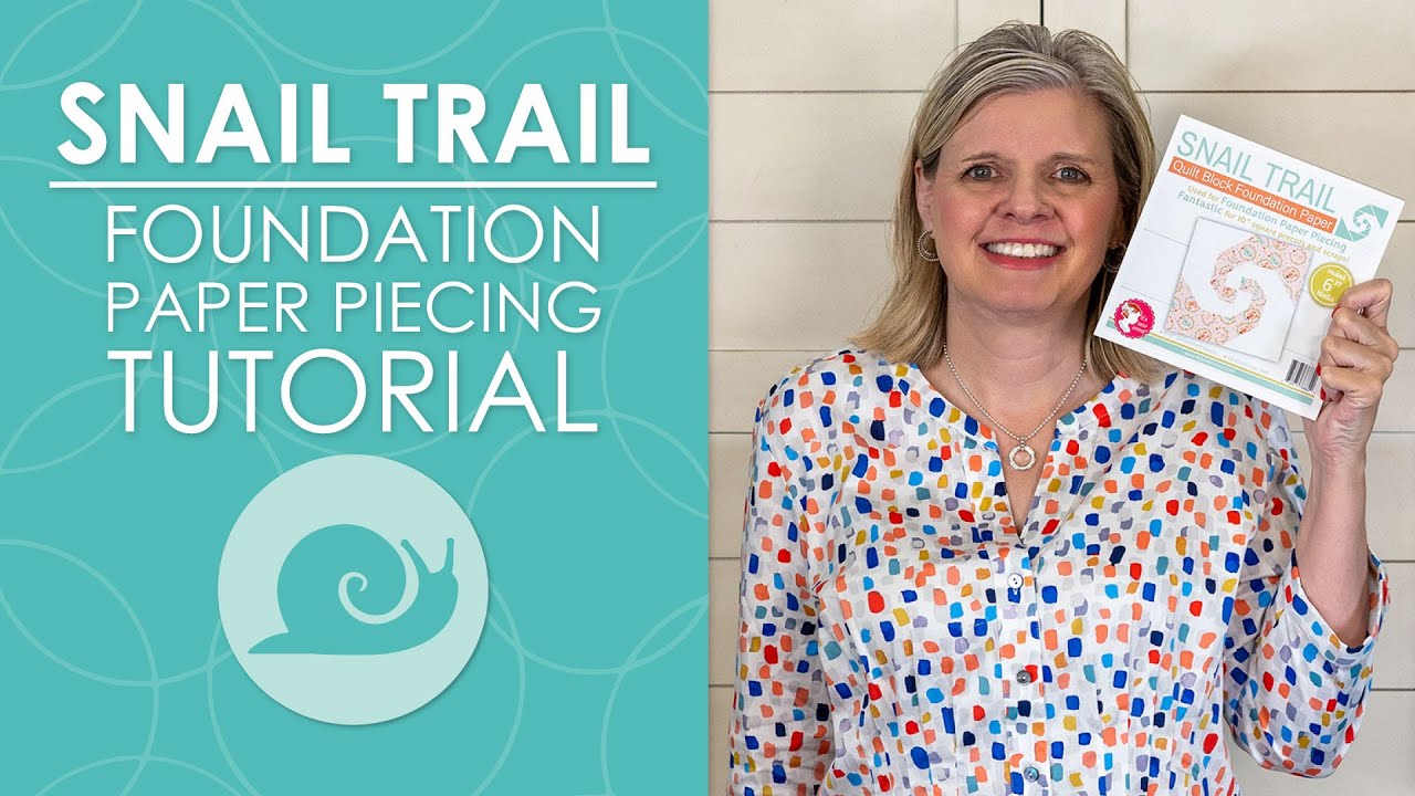 How to Make a Snail Trail Block with Foundation Paper - Quilting with Fat Quarter Shop