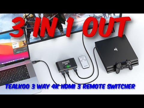 TealKoo 3 Way 4K HDMI Switcher