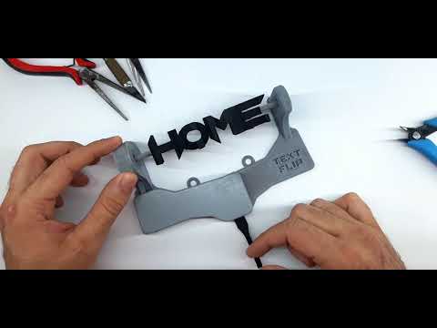 STL file TEXT FLIP - KEY HANGER | Welcome - Goodbye | 🔑・3D printing ...