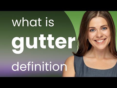 Gutter | what is GUTTER definition