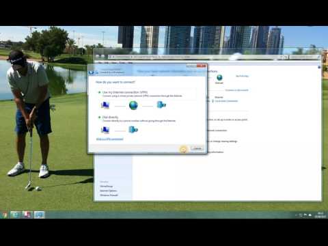 How to set up a VPN connection Win 7