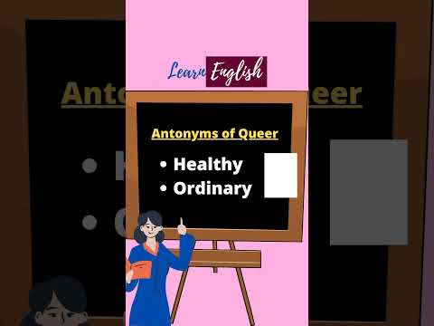 Antonyms of Queer? | Queer का Antonyms? #shorts #learnenglishmeaning #antonyms  #youtubeshorts