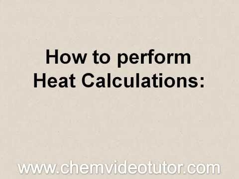 Chemistry Regents: Basic Heat Calculations using Q=mCΔT