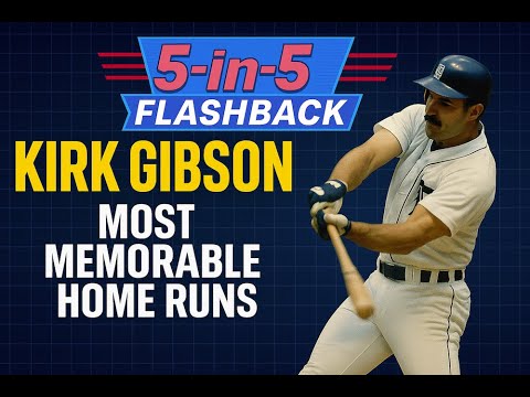 5-in-5 Flashback - Kirk Gibson Most Memorable Home Runs on 30th Anniversary of Last HR in 1995