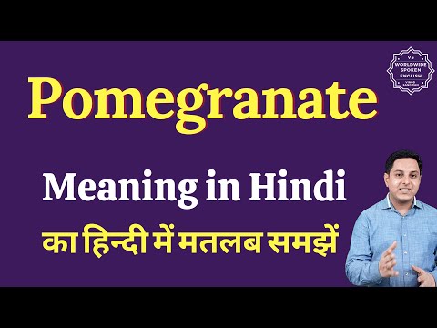 Pomegranate meaning in Hindi | Pomegranate ka kya matlab hota hai | Spoken English Class