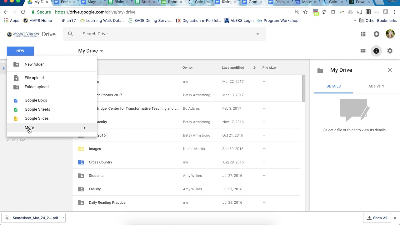 Create a Gradebook Scoresheet PDF in PowerSchool