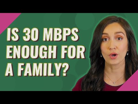 Is 30 Mbps enough for a family?