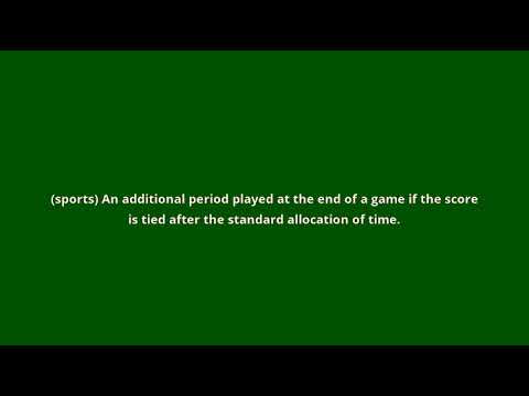 what is the meaning of extra time