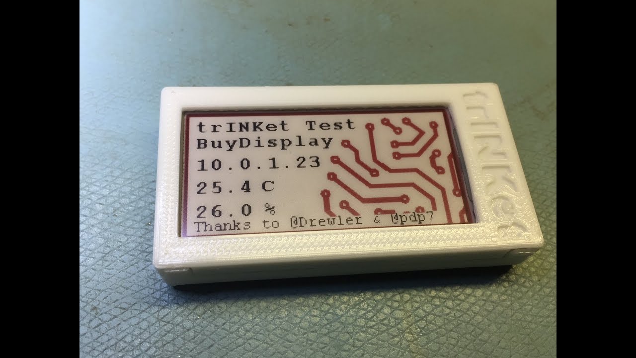 ESP32 trINKet E-ink Dev Board