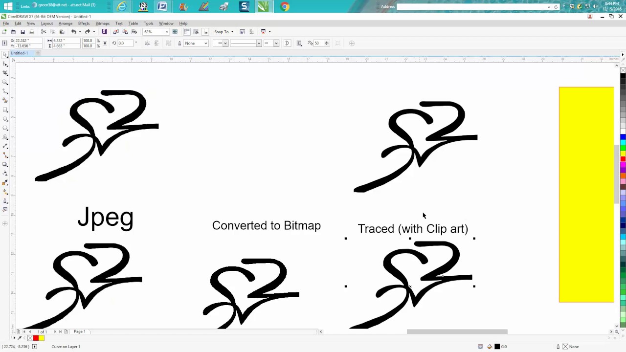 Corel Draw Tips & Tricks Bitmap VS just trace part 2