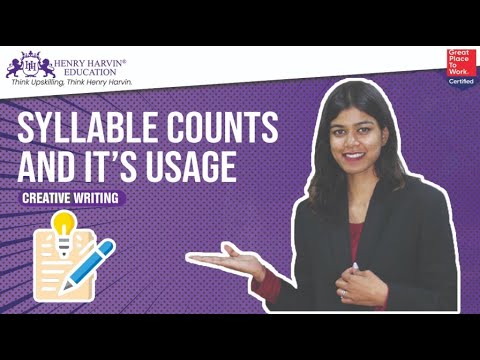 Syllable counts, its Usage, & Check II Creative Writing
