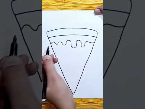 Yummy pizza slice drawing #viral #shorts #ytshorts #pizza #drawing #tasty #easy@drawingartbyharis