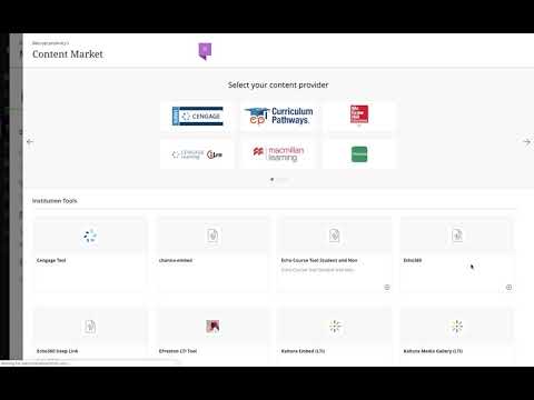 Blackboard App Catalog - Cengage Integration
