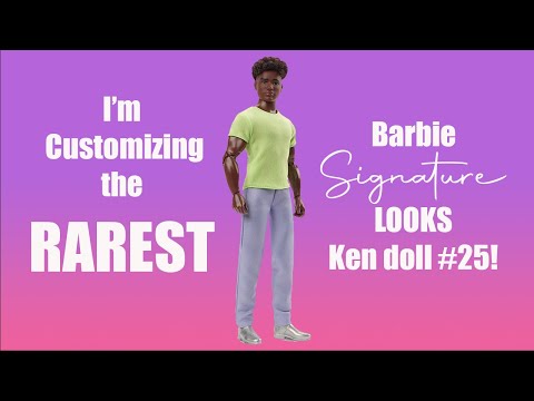 I'm Customizing the RAREST Barbie Signature LOOKS Ken doll #25!