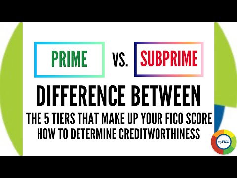 ❎ Prime vs Subprime ⛔ - The 5 FICO Tiers