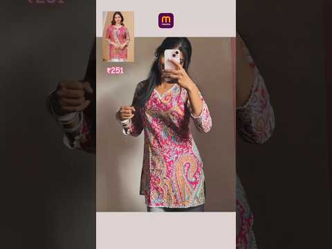 Short kurti for college ???? Meesho #outfitideas #meesho #meeshohaul #viralshort #trendingshorts