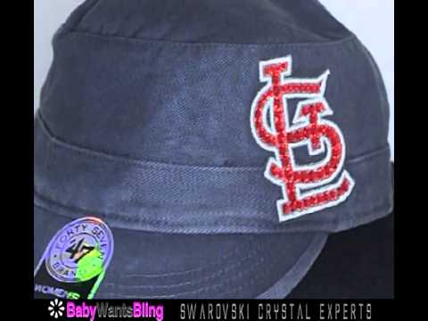 St Louis Cardinals Swarovski Crystal Bling Ladies Cadet 47 Brand Cap Hat