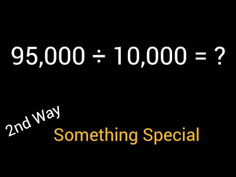 95000 Divided by 10000 ||95000 ÷ 10000||How do you divide 95000 by 10000 step by step?