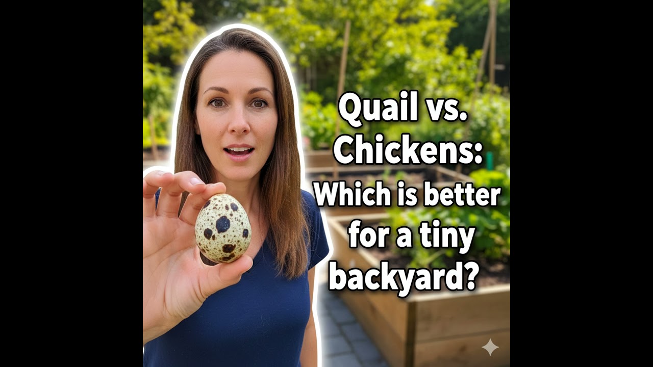 Quail vs. Chickens: Which is better for a tiny backyard?