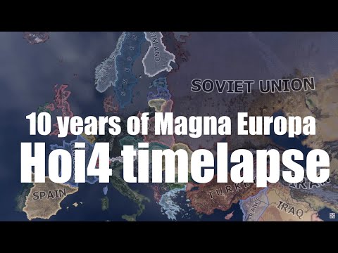 Steam Community :: Video :: 10 years of Magna Europa - Hoi4 timelapse