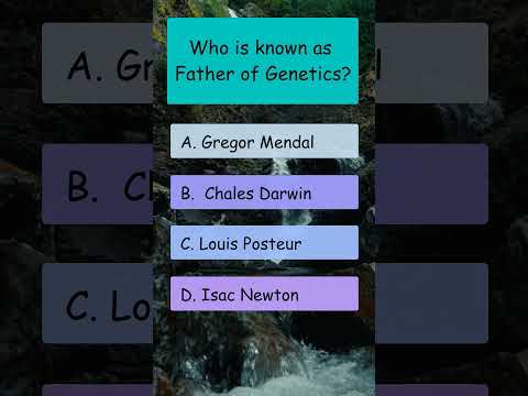 who is known as father of genetics? #genetics #biology #science #quiz #pendile