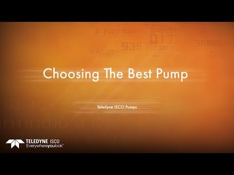 Choosing The Best Pump