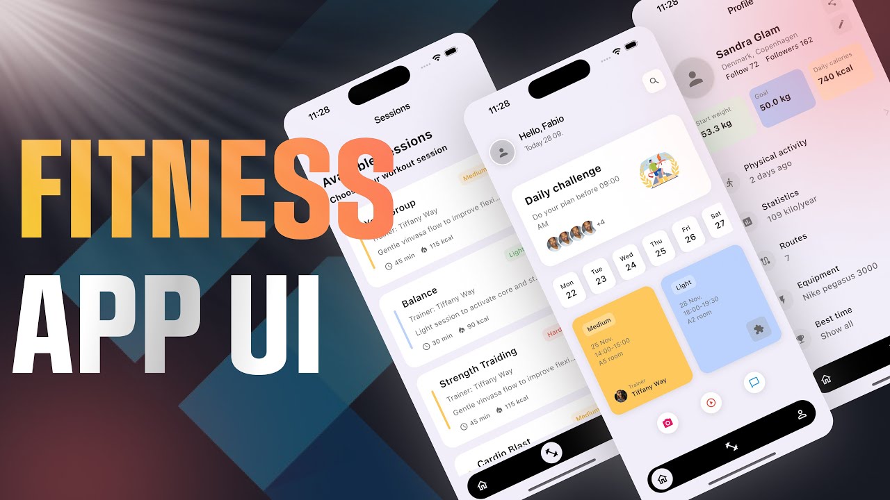 Flutter Fitness App UI with Golden Tests, Rive Animations, GoRouter, and Interactive UI