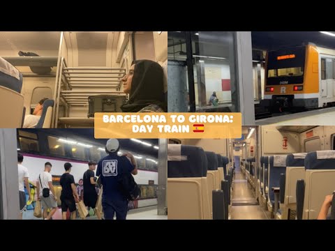 Barcelona to Girona 🇪🇸 day train from airport | Travel guide