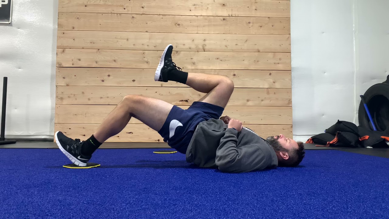 Single Leg Hamstring Slider (eccentric)
