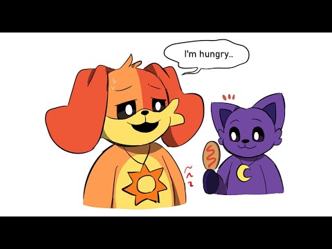 Catnap x Dogday I'm hungry | Poppy Playtime Chapter 4 Comic Dub
