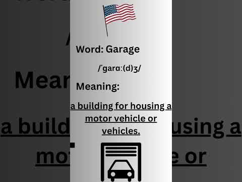How to Pronounce Garage in British Accent #learning #learnenglish