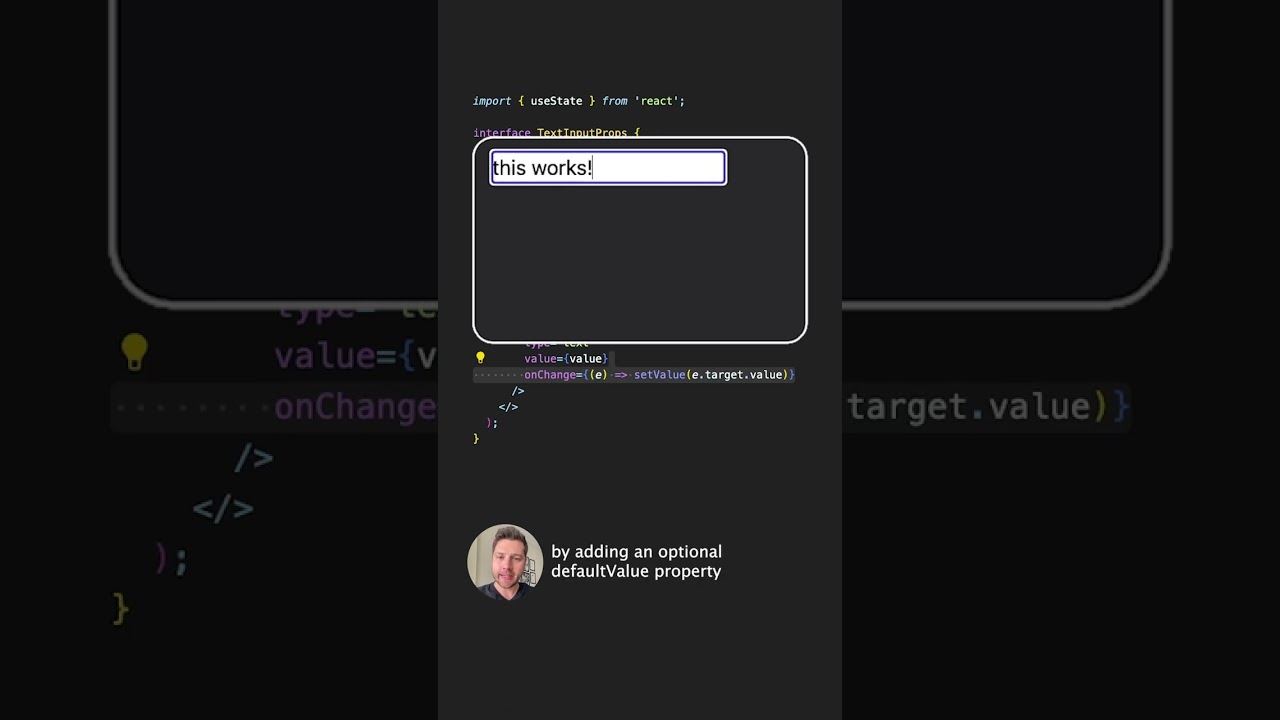 Custom Text Input Component in React
