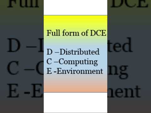 DCE Ka Full Form | Full Form Of DCE #jasveer