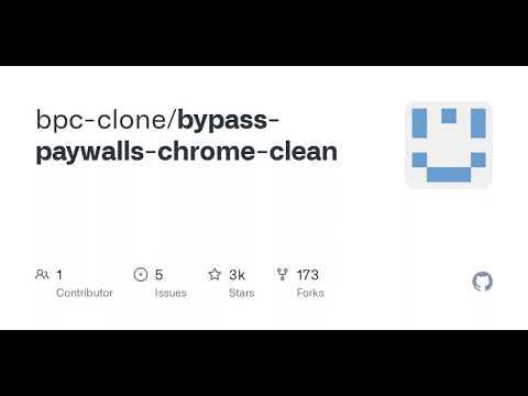 GitHub - bpc-clone/bypass-paywalls-chrome-clean