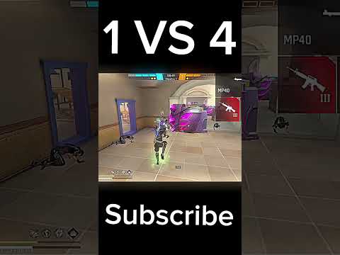 Extreme Free Fire 1 vs 4 Clutch 🍷🗿