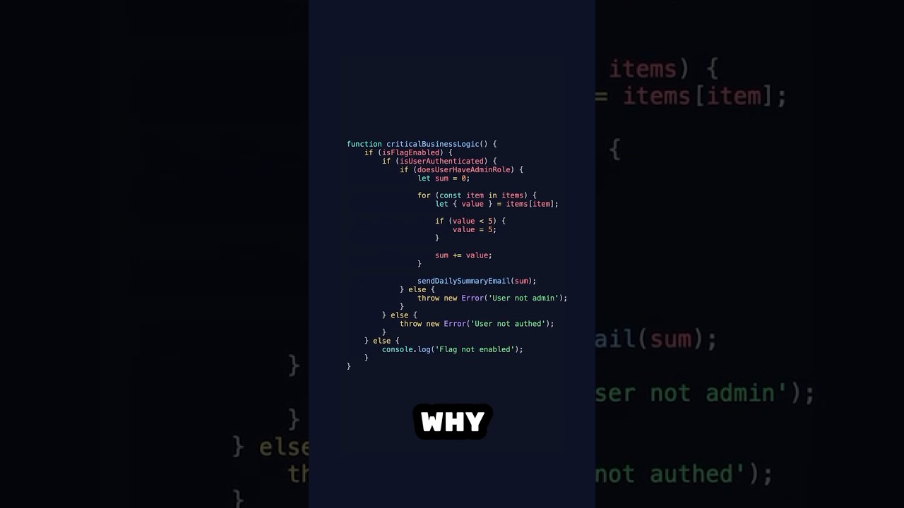 Deeply Nested Code Is Evil