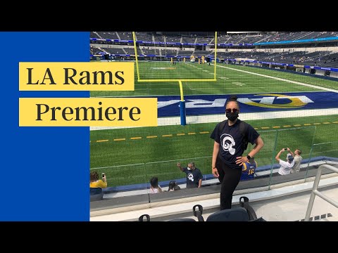 I GOT TO *FINALLY* SIT IN MY LA RAMS SEASON TICKET HOLDER SEATS | LA RAMS PREMIERE