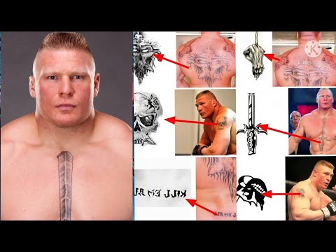 brock Lesnar body tattoo designs. #brocklesnar