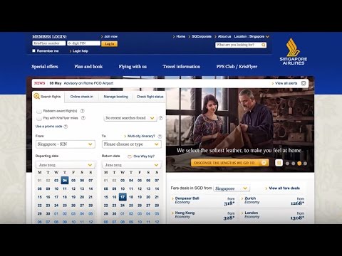A Quick Look at the Enhanced singaporeair.com | Singapore Airlines