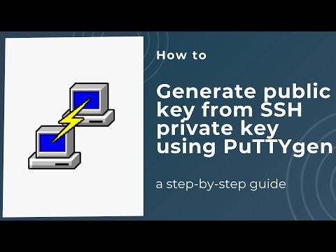 How to generate public key from SSH private key using PuTTYgen