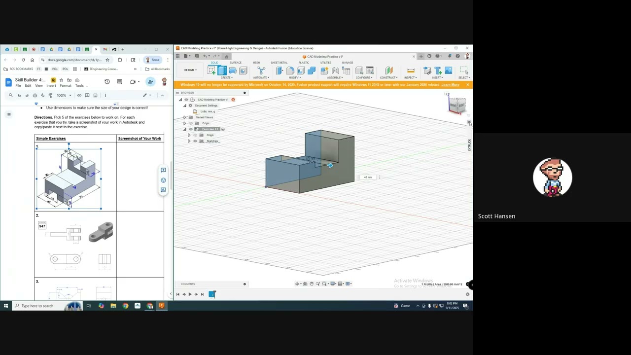 3D CAD Modeling Practice Exercise 1